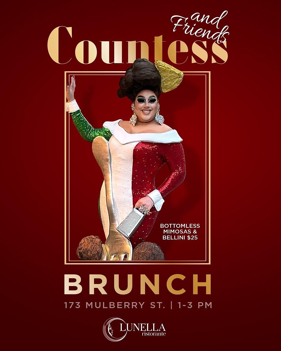Countess & Friends Drag Brunch at Lunellas With Special Guest | Lunella ...