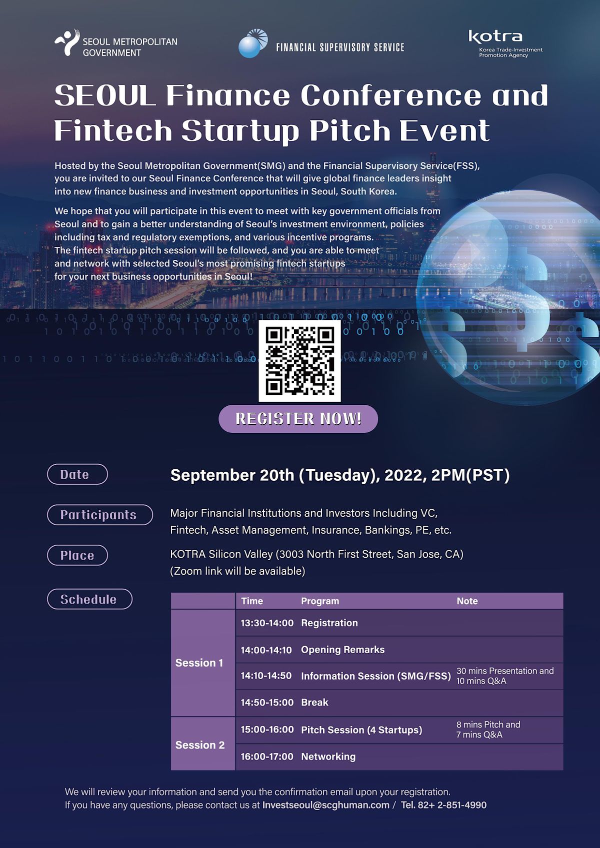 SEOUL Finance Conference and Fintech Startup Pitch Event | KOTRA ...