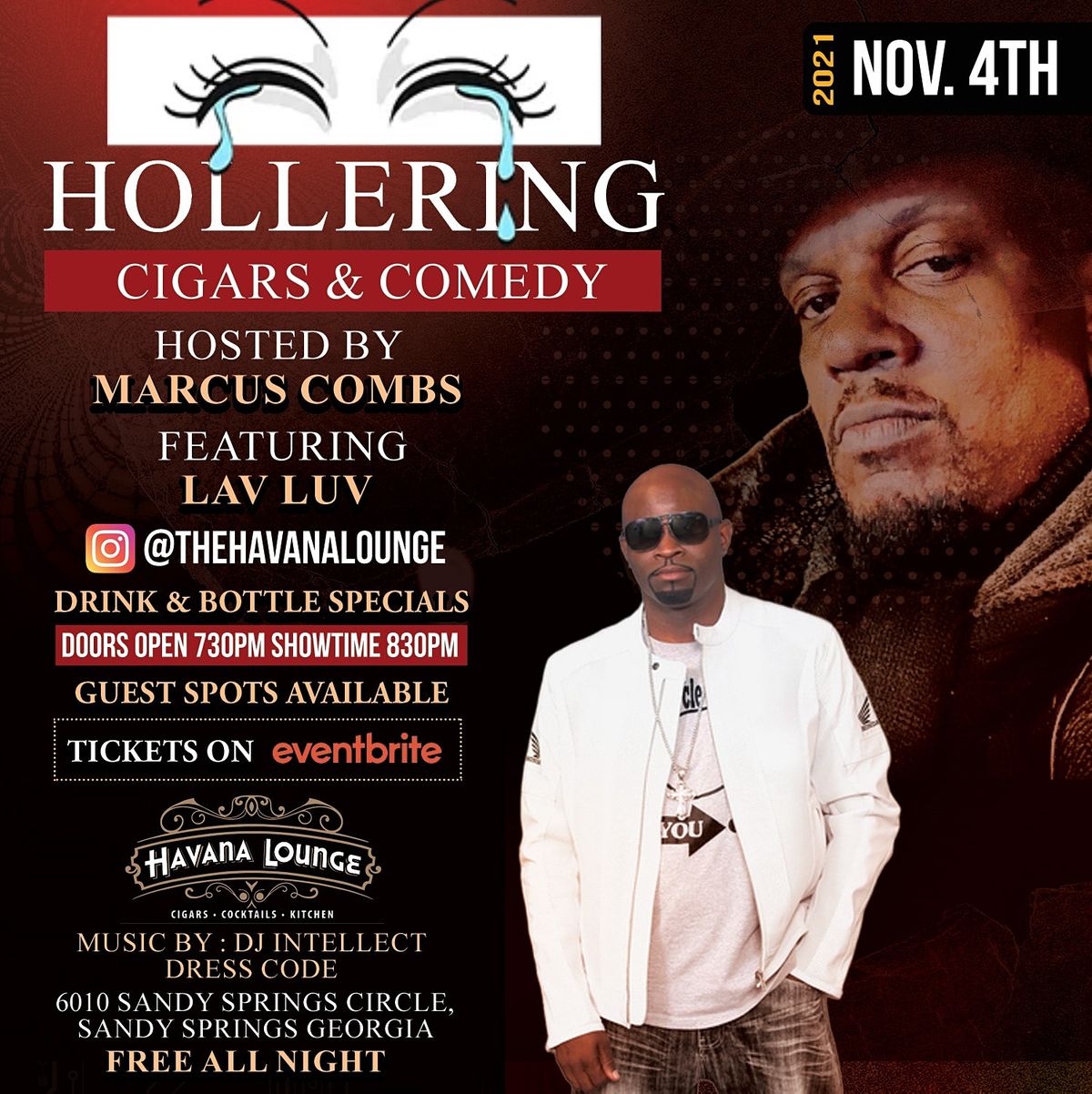 Cigar & Comedy Presents HBOS Marcus Combs at Havana Lounge, Sandy ...
