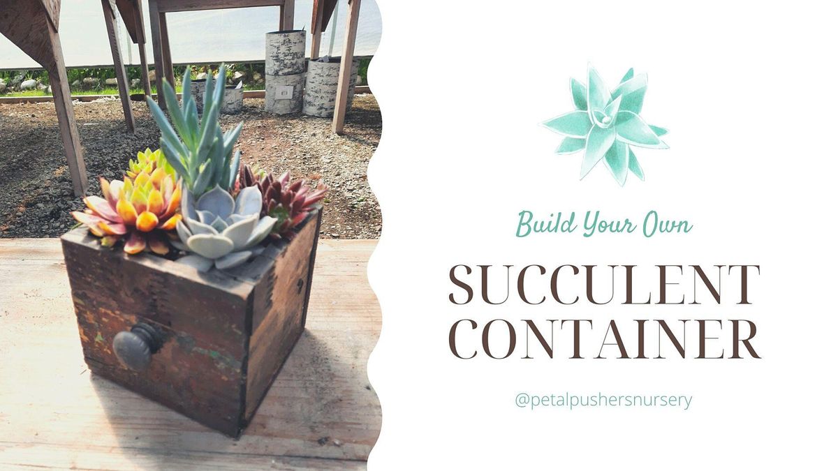 GARDENING WORKSHOP: Build Your Own Rustic Succulent Container at 201 E ...