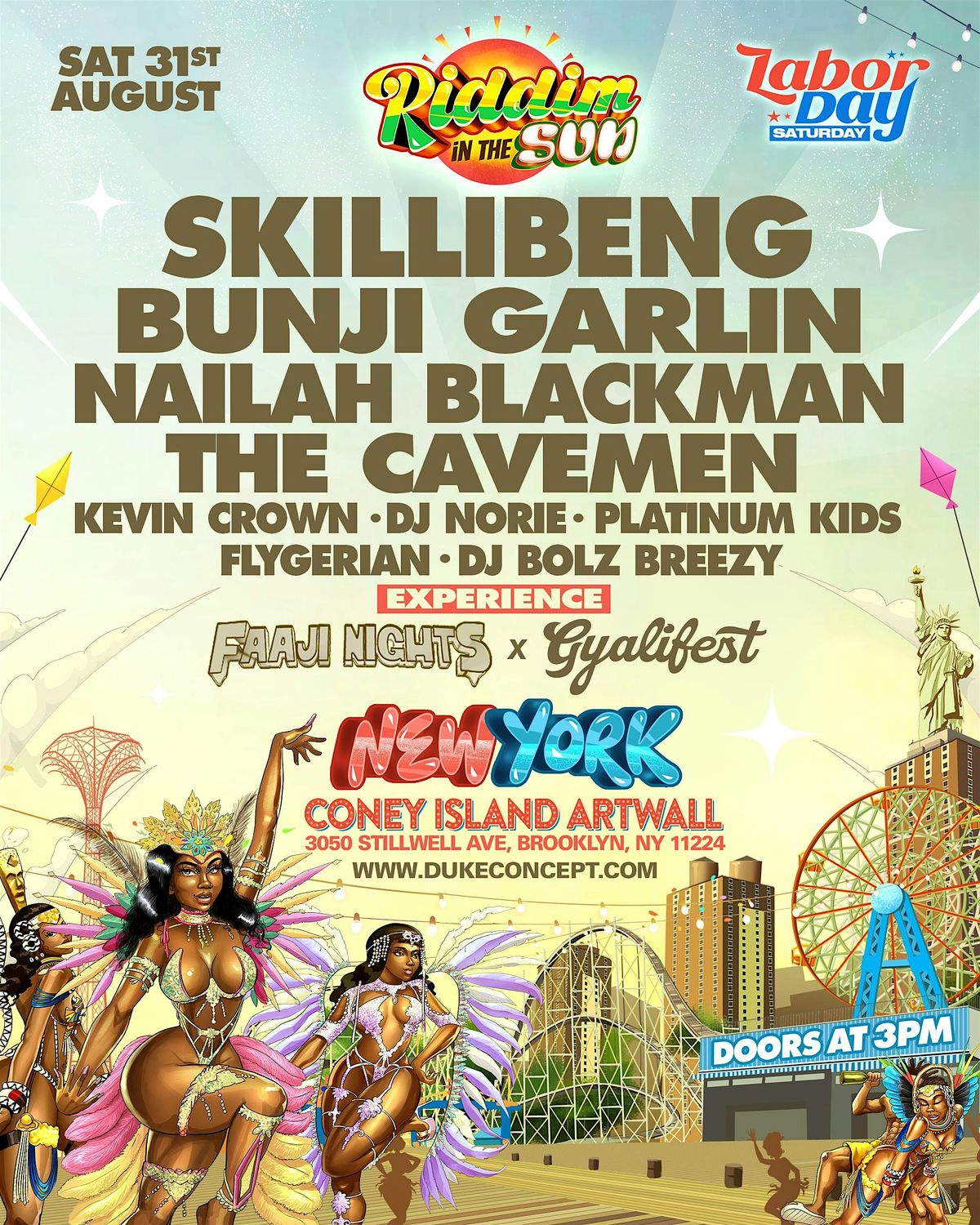 RIDDIM IN THE SUN | Coney Art Walls, Brooklyn, NY | August 31, 2024