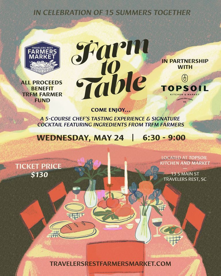 Farm to Table Chefs Tasting for the TRFM Farmer Fund at Topsoil ...
