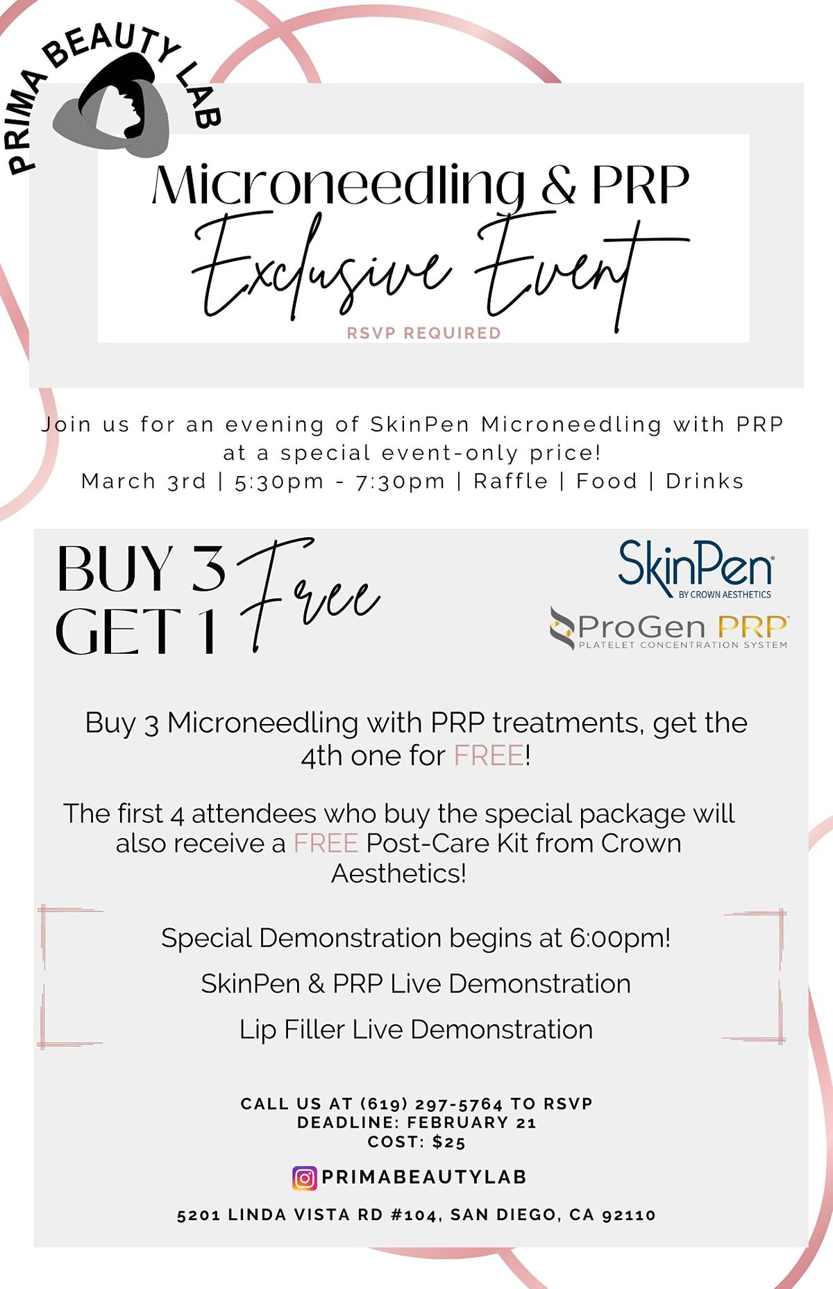 SkinPen Microneedling & PRP Exclusive Event at Prima Beauty Lab, San ...
