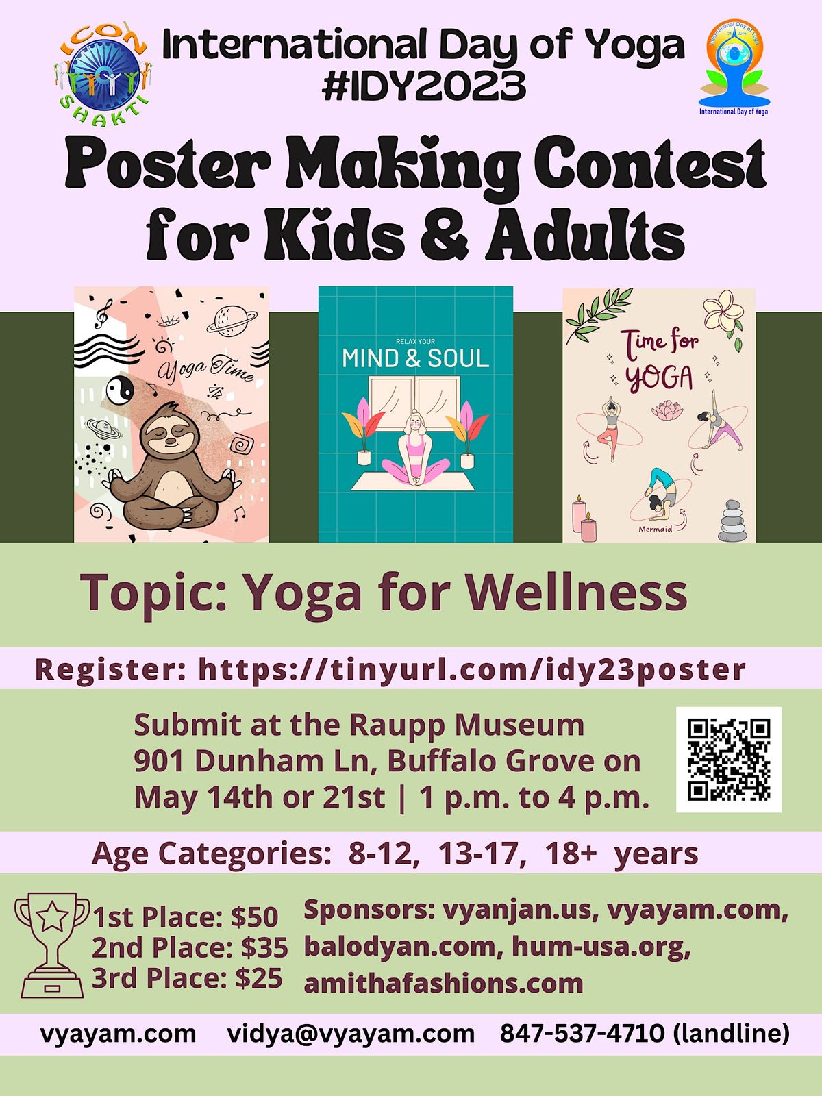 Poster Making Contest for Kids and Adults - Yoga for Wellness at Raupp ...