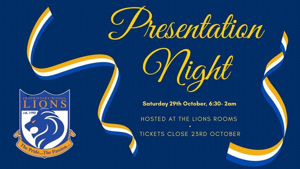 2022 LFC Presentation Night | Lions Football Club, Adelaide, SA ...