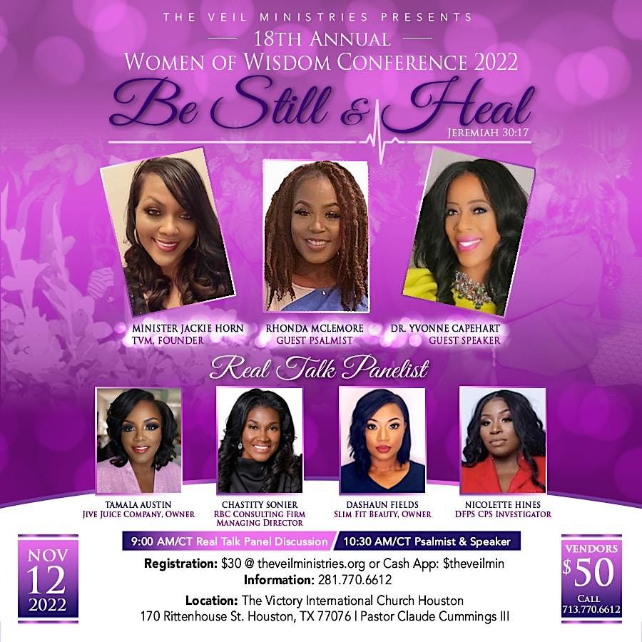 18th Annual Women of Wisdom Conference 2022 | The Victory International ...