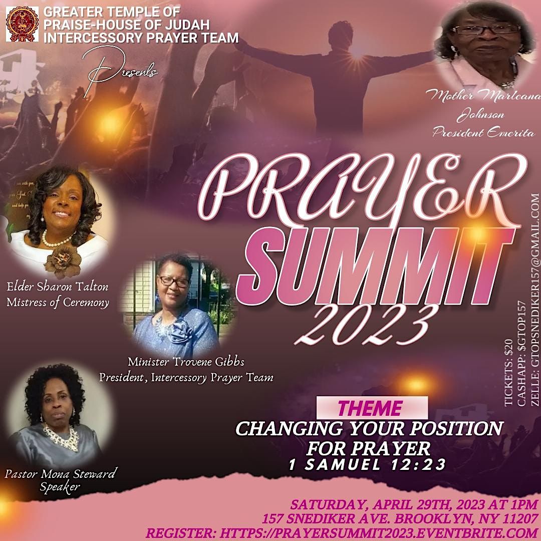 PRAYER SUMMIT 2023 at GREATER TEMPLE OF PRAISE, New York on 29th April ...