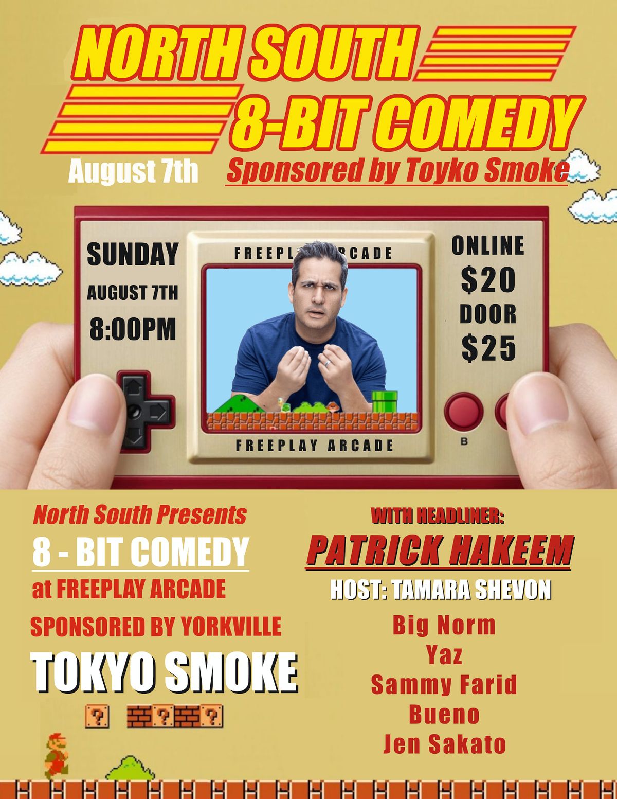 8-BIT COMEDY at FreePlay Arcade - Sponsored by TOKYO SMOKE | FreePlay ...
