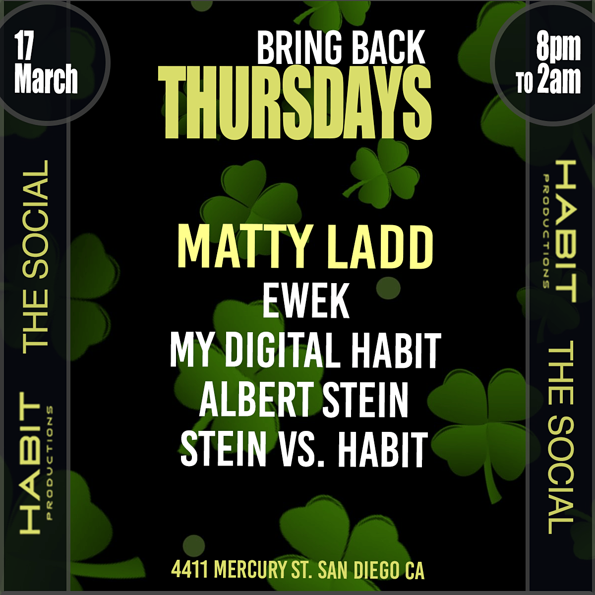 Bring Back Thursdays at Selfie Social, San Diego on 17th March, 2022