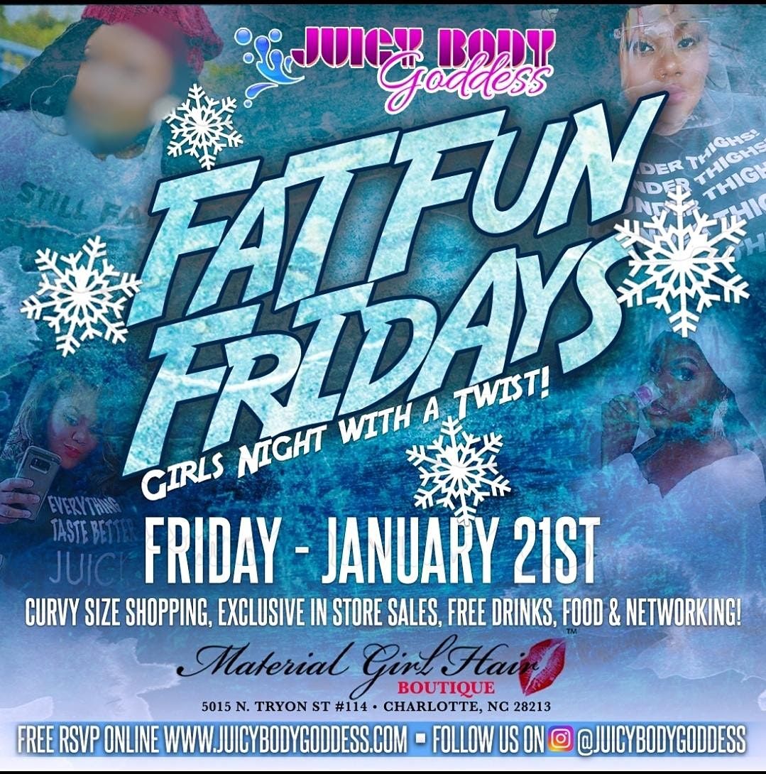 Fat Fun Friday - Curvy Shopping & Networking at Material Girl Hair ...