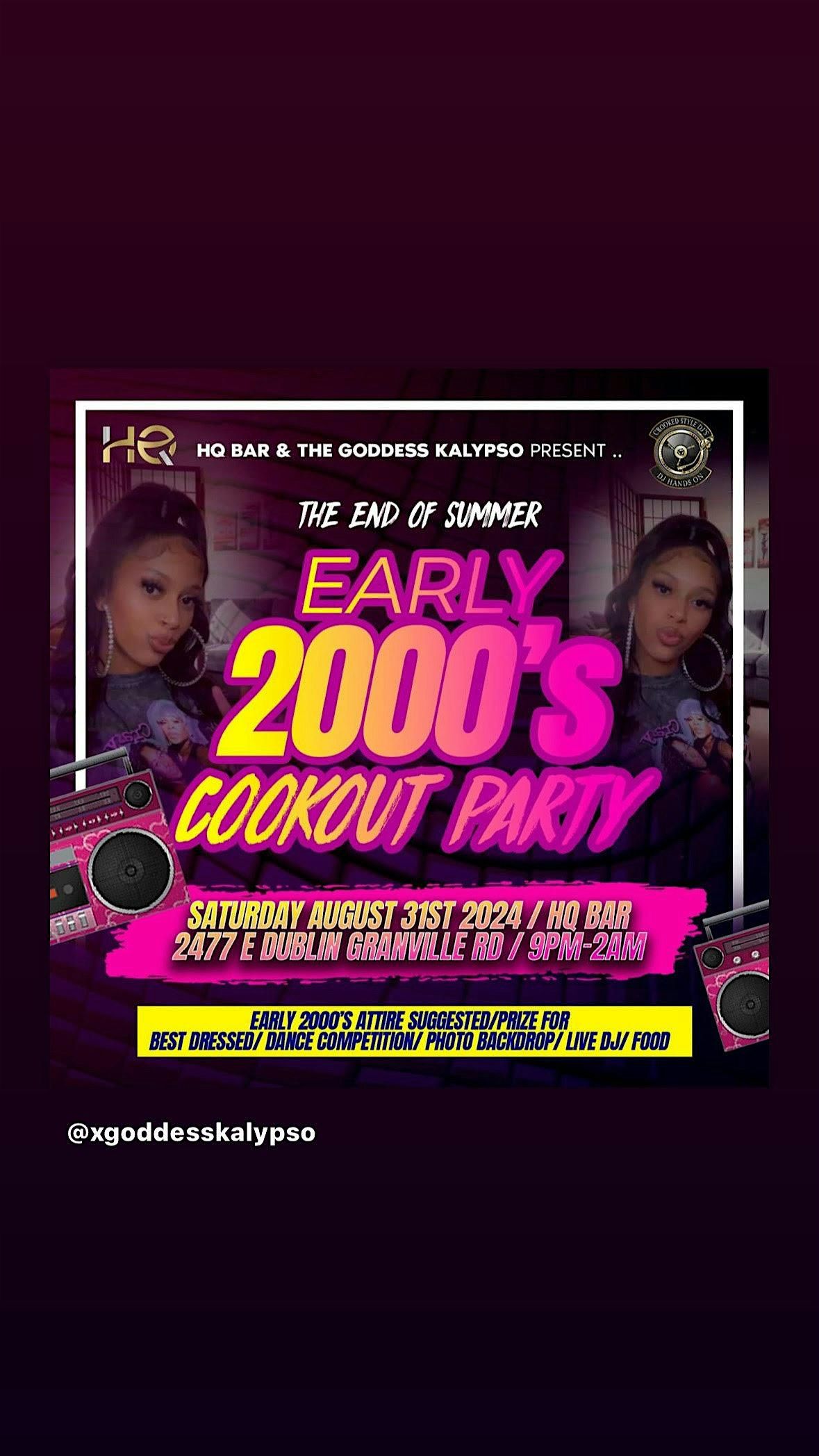 EARLY 2000S COOKOUT PARTY | HEADQUARTERS BAR (HQ), Columbus, OH ...