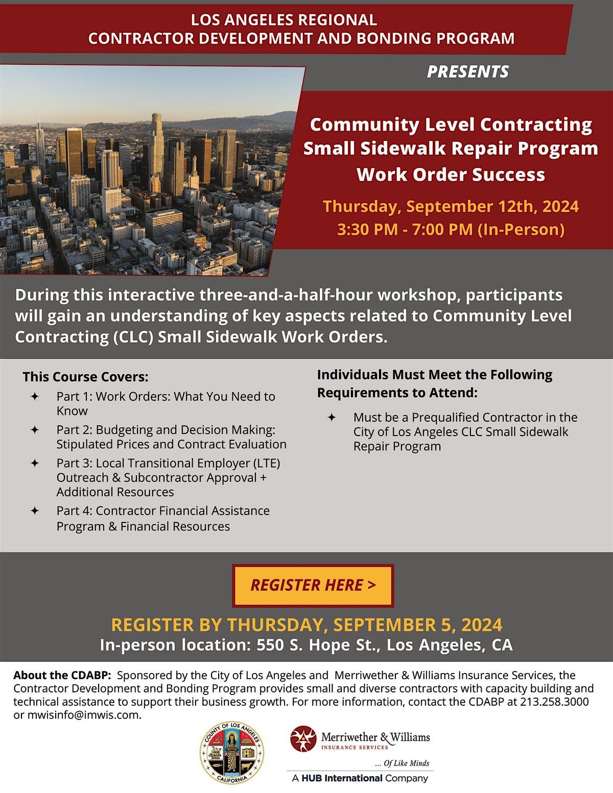 2024 CLC Small Sidewalk Repair Program | Work Order Success ...