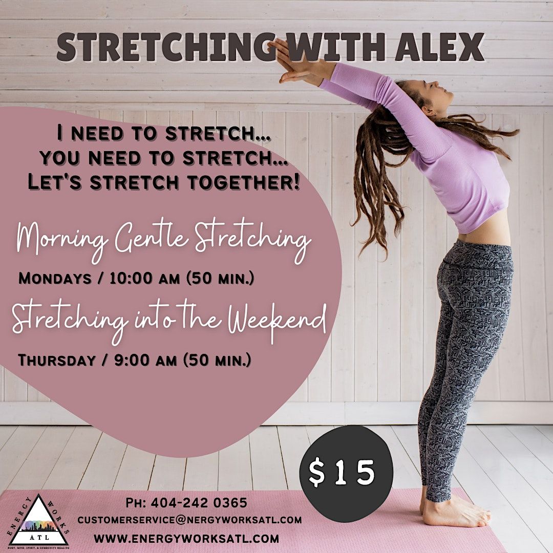 Stretching with Alex. at Energy Works ATL, Atlanta on 6th April, 2023