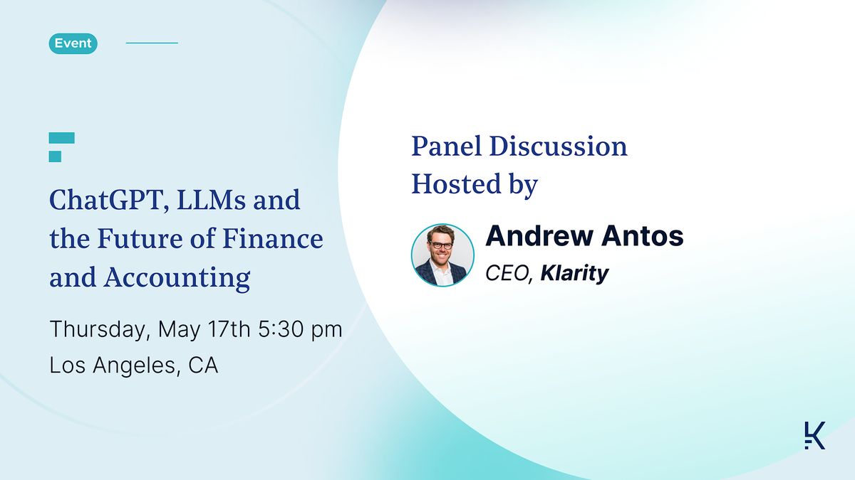 ChatGPT, LLMs and the Future of Finance and Accounting Panel | TBD, Los ...
