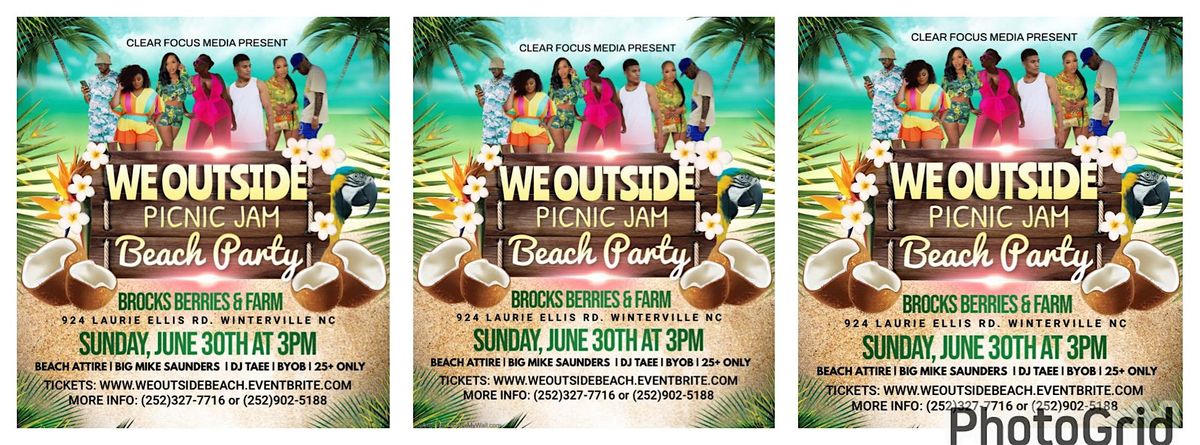 WE OUTSIDE PICNIC JAM: BEACH PARTY EDITION | Brock's Berries & Farm ...