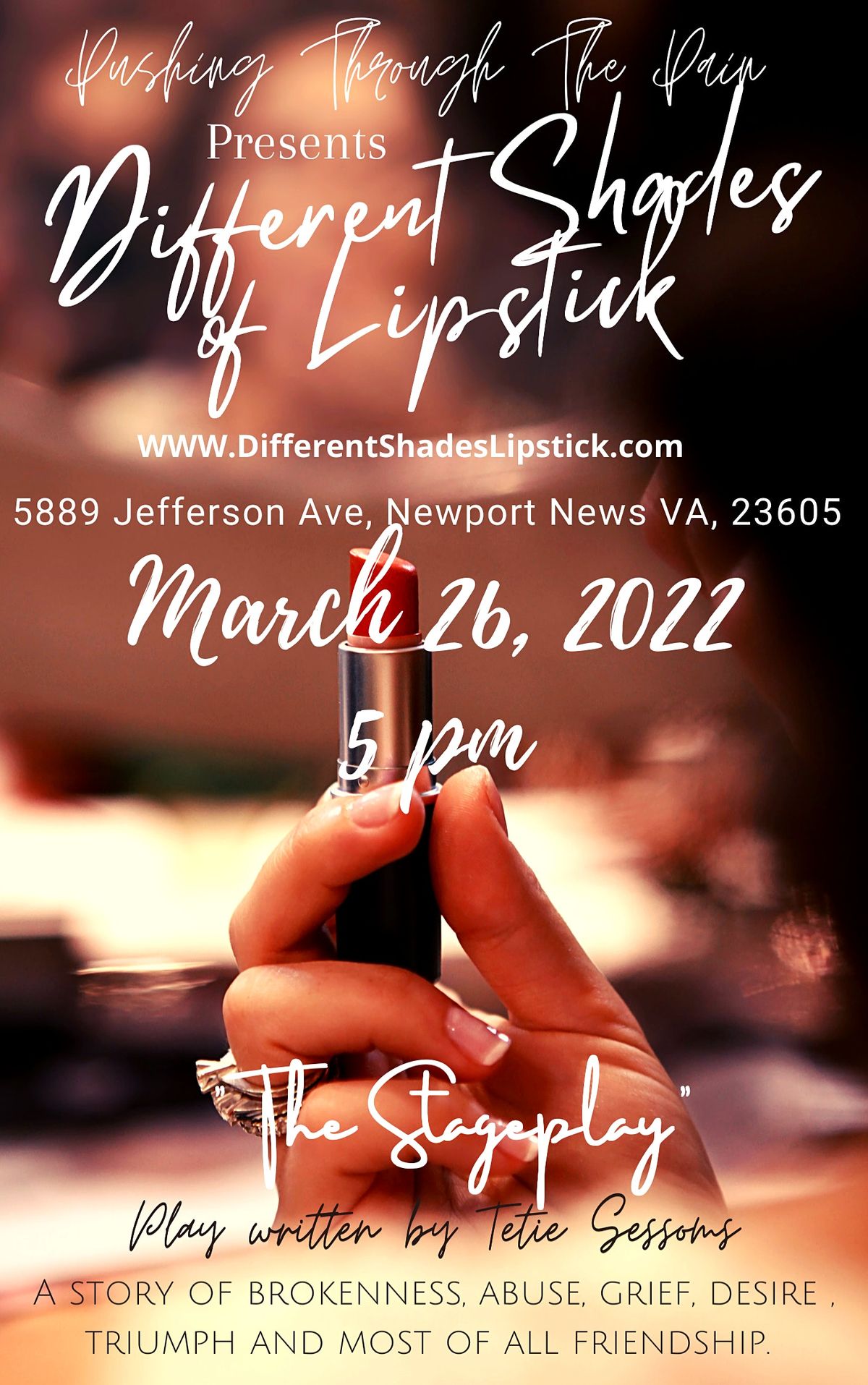 Different Shades of Lipstick Musical Stage Play at 5889 Jefferson Ave ...