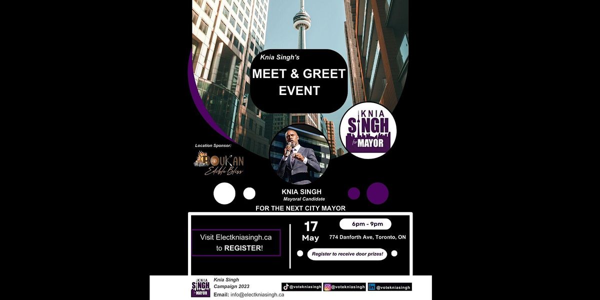 Knia Singh for Mayor - Campaign Launch Event at 774 Danforth Ave ...