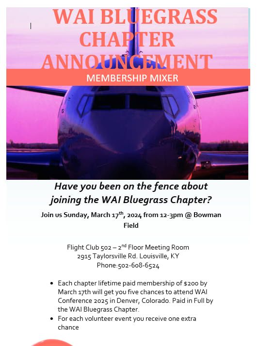 Membership Mixer | Flight Club 502, Louisville, KY | March 17, 2024