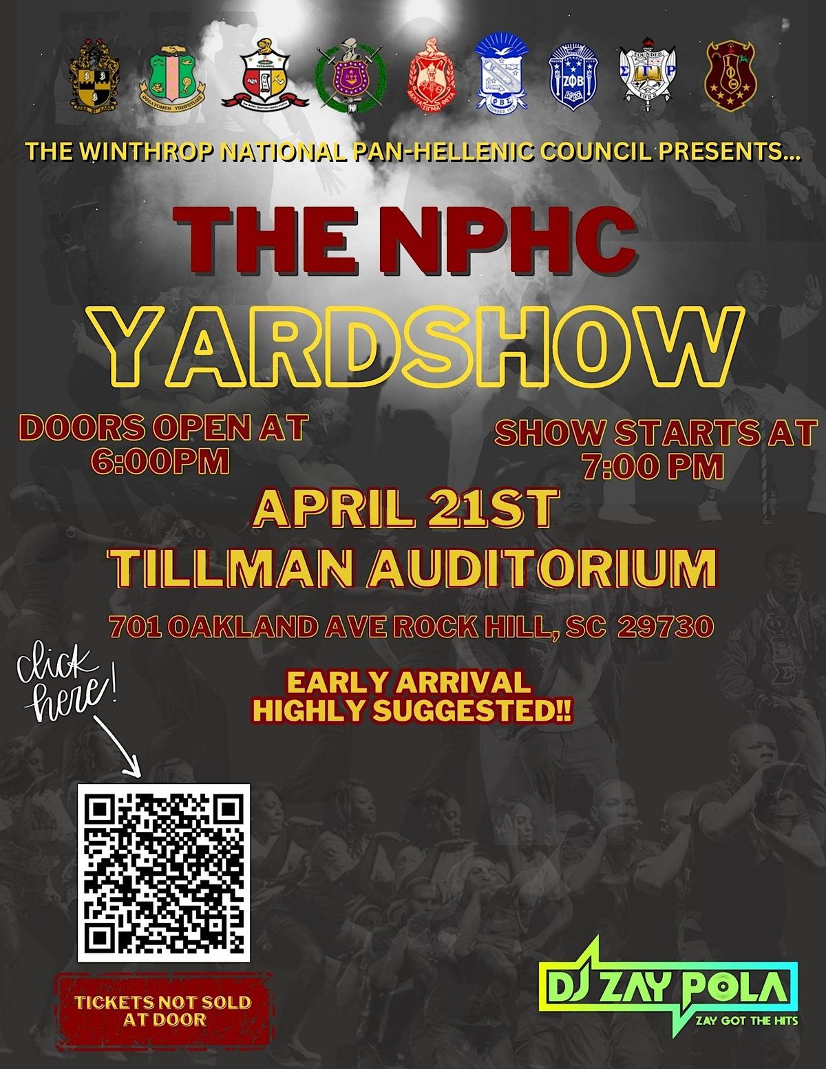 2023 Winthrop NPHC Yard Show at Tillman Hall, Rock Hill on 21st April, 2023