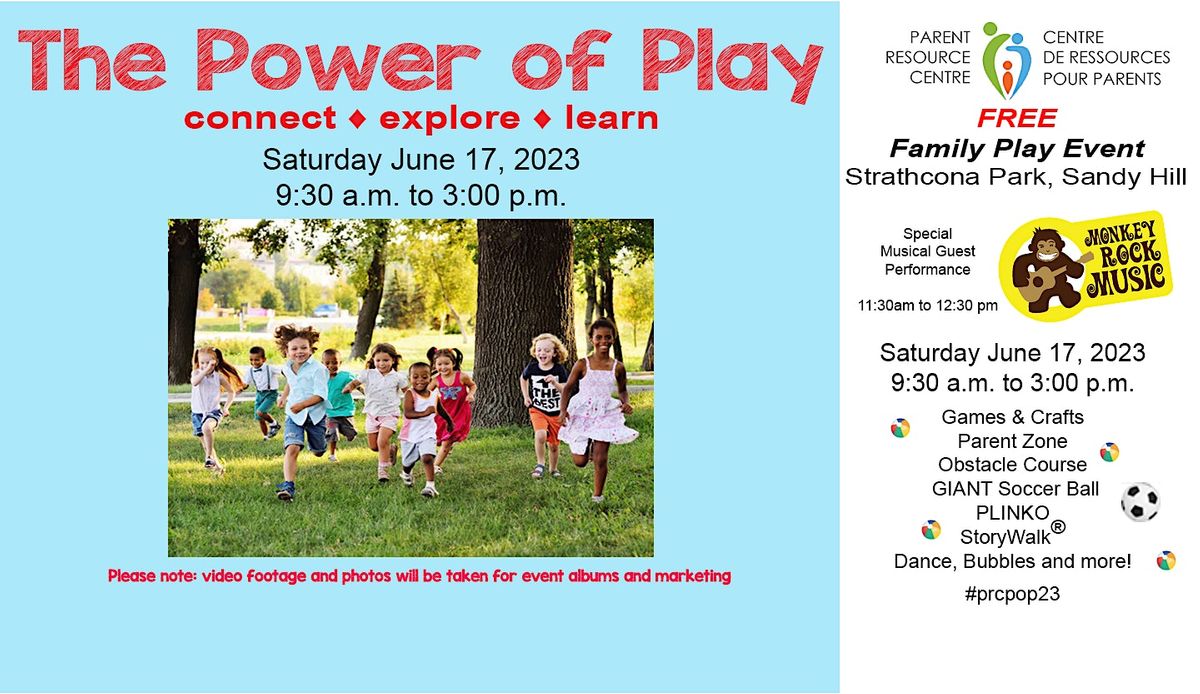 Power of Play 2023: connect, explore, learn at Strathcona Park, Ottawa ...