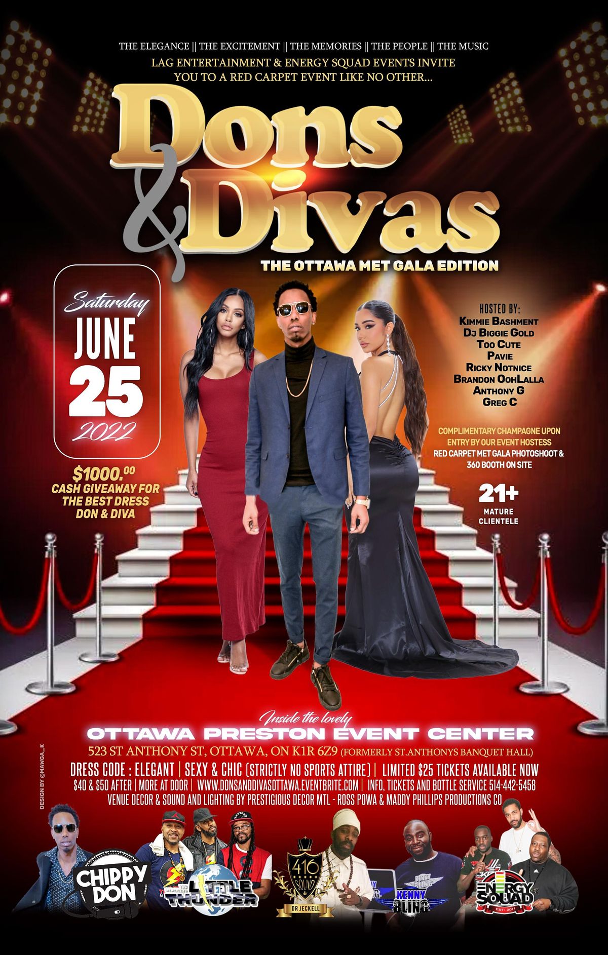 DONs AND DIVAs - The Ottawa Met Gala Edition | PRESTON EVENT CENTRE ...