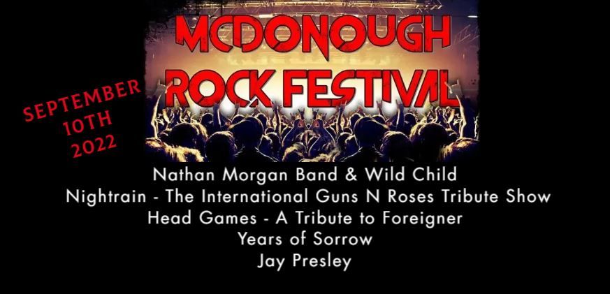 McDonough Rock Festival / Nathan Morgan Band & Wild Child at Hood ...
