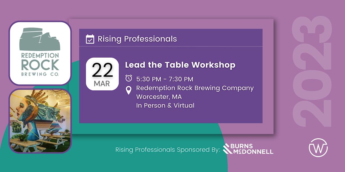 Rising Professionals Lead the Table Workshop (In Person Option) at ...