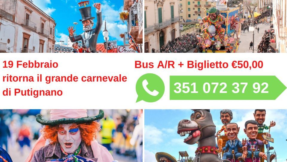 Carnevale di Putignano - Domenica 19 Febbraio | Carnevale Putignano ...
