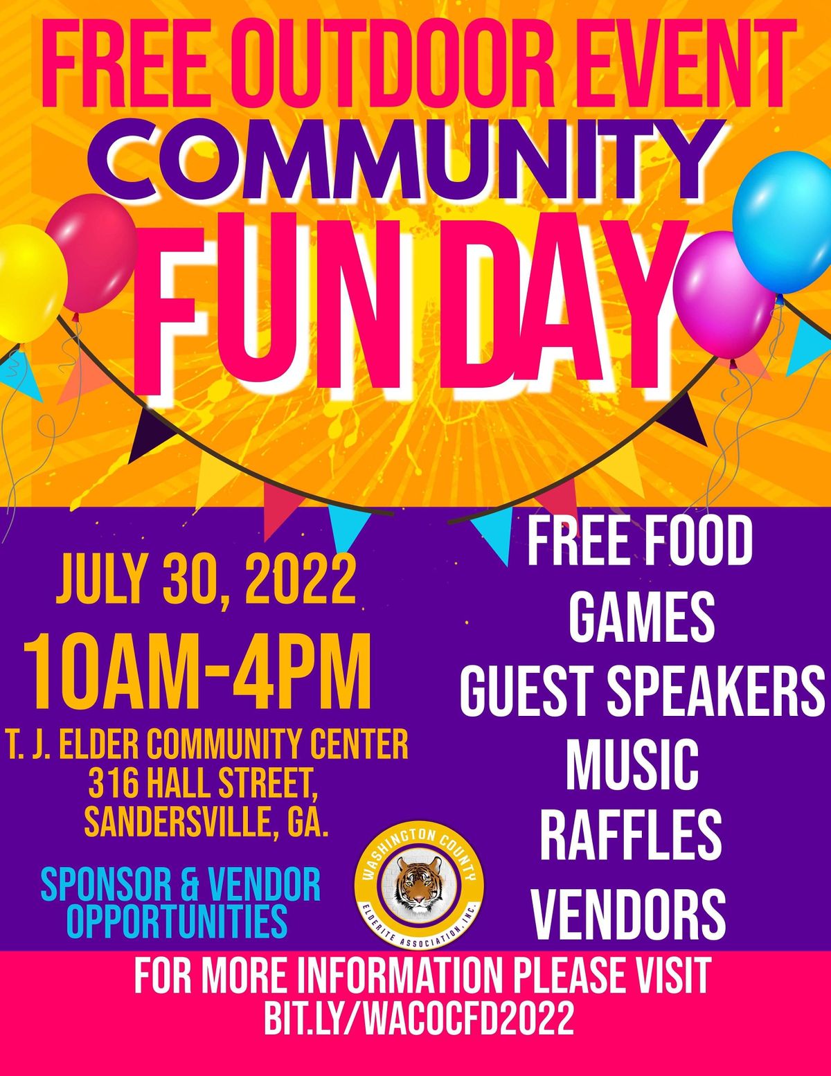 Community Fun Day 2022 | T J Elder Community Center, Sandersville, GA ...
