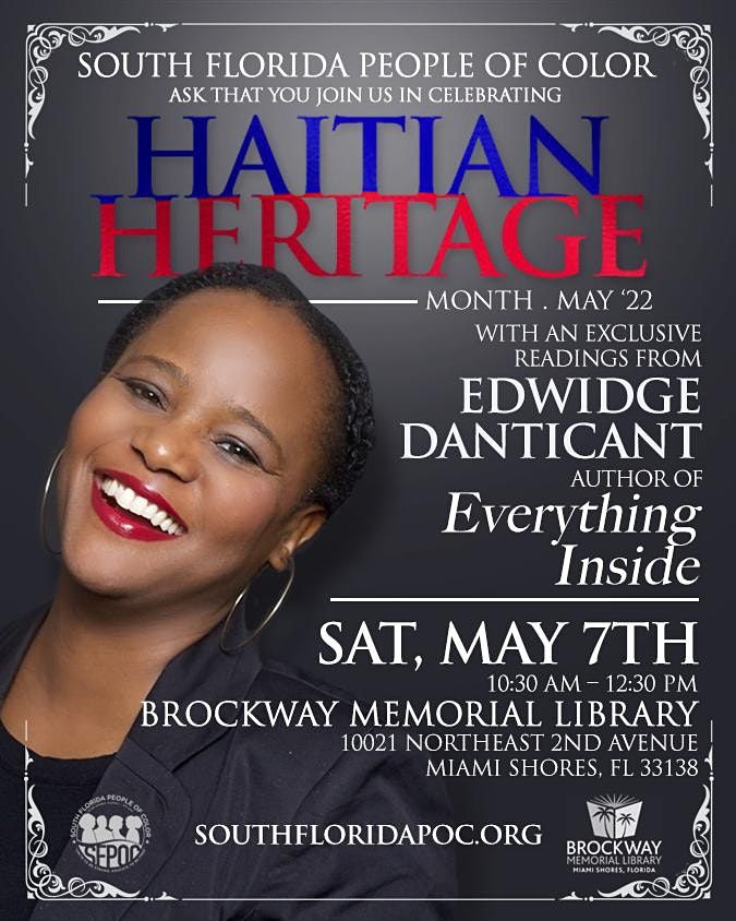 Haitian Heritage Month - Everything Inside, readings from Edwidge ...