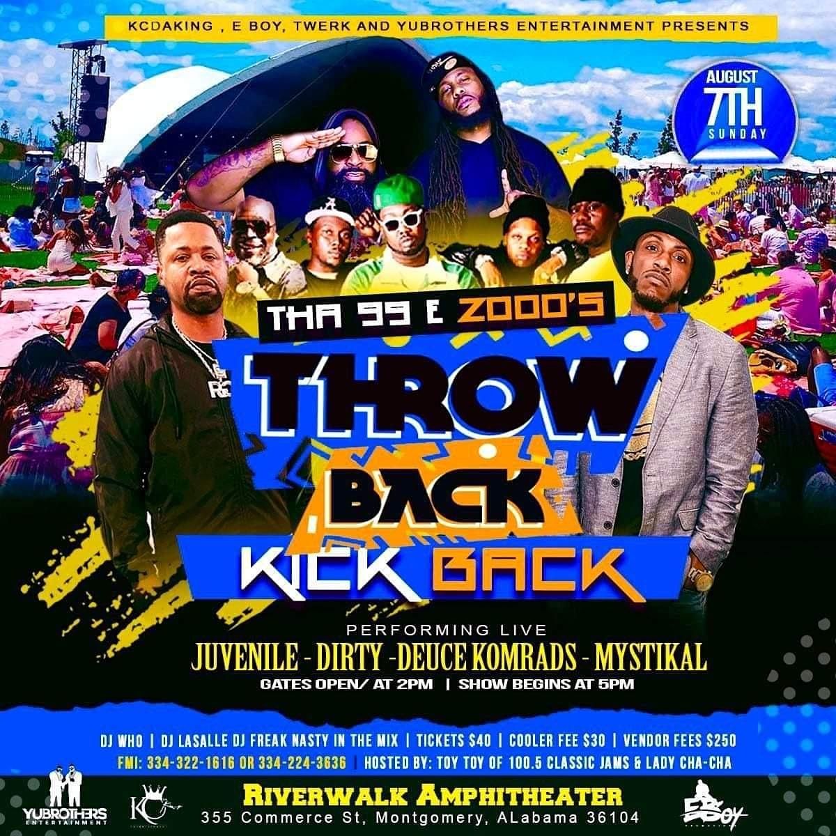 The 99 & 2000 Throwback Kickback Featuring Juvenile, | Montgomery ...