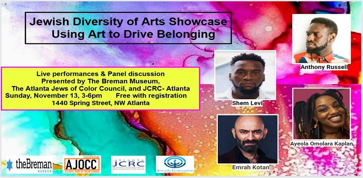 Jewish Diversity of Arts Showcase | 1440 Spring St NW, Atlanta, GA ...