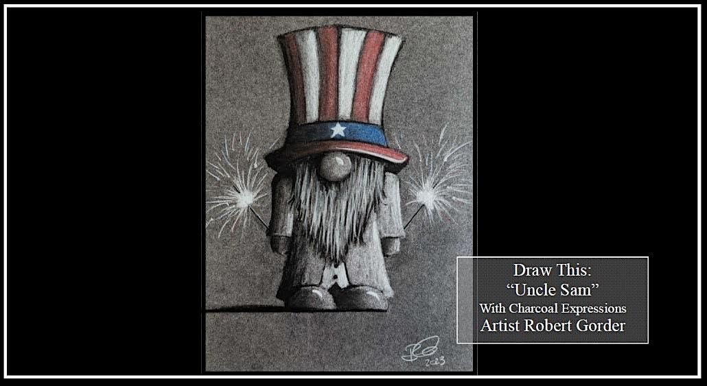 Charcoal Drawing Event "Uncle Sam" in Stevens Point | Sunset Point ...
