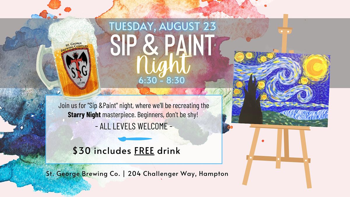 Sip & Paint Night: Starry Night @ St. George Brewing Co. | St. George ...