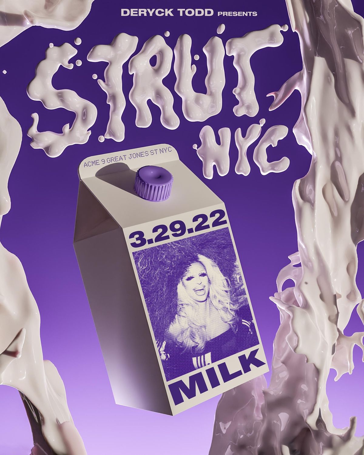 RuPauls Drag Races Milk at Strut NYC 3/29 at ACME, New York on 29th ...