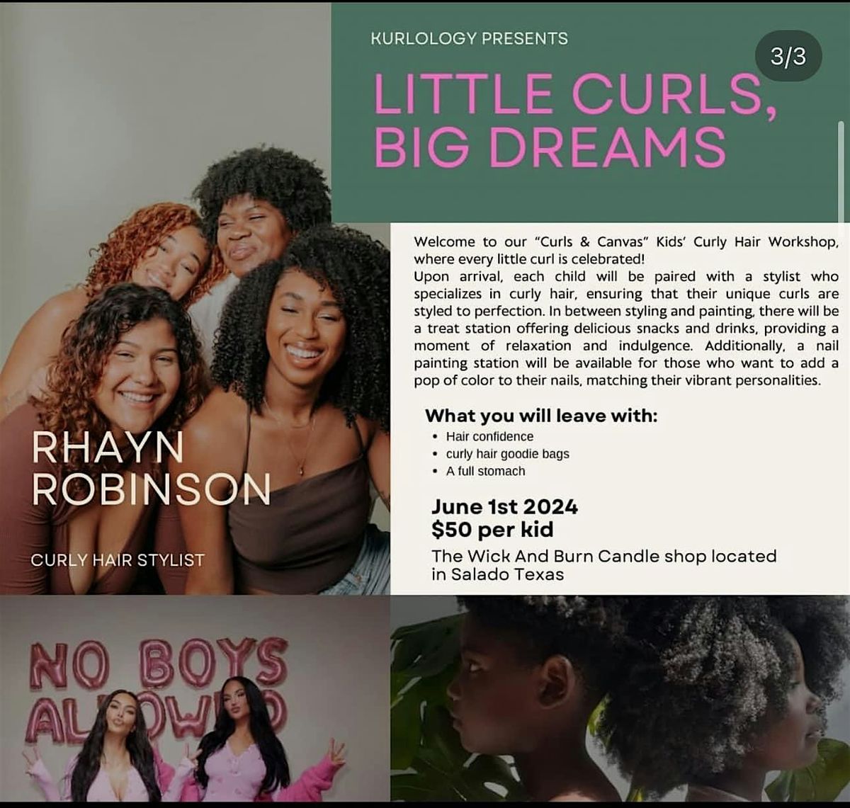 Little Curls, Big Dreams at 805 North Main Street suite e, Salado, TX ...