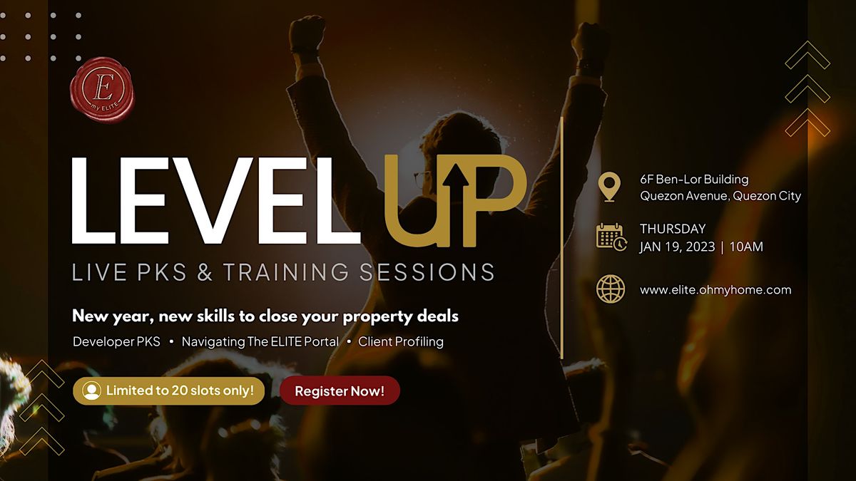 ELITE Level Up: Live PKS & Training Session at Ohmyhome Property Inc ...