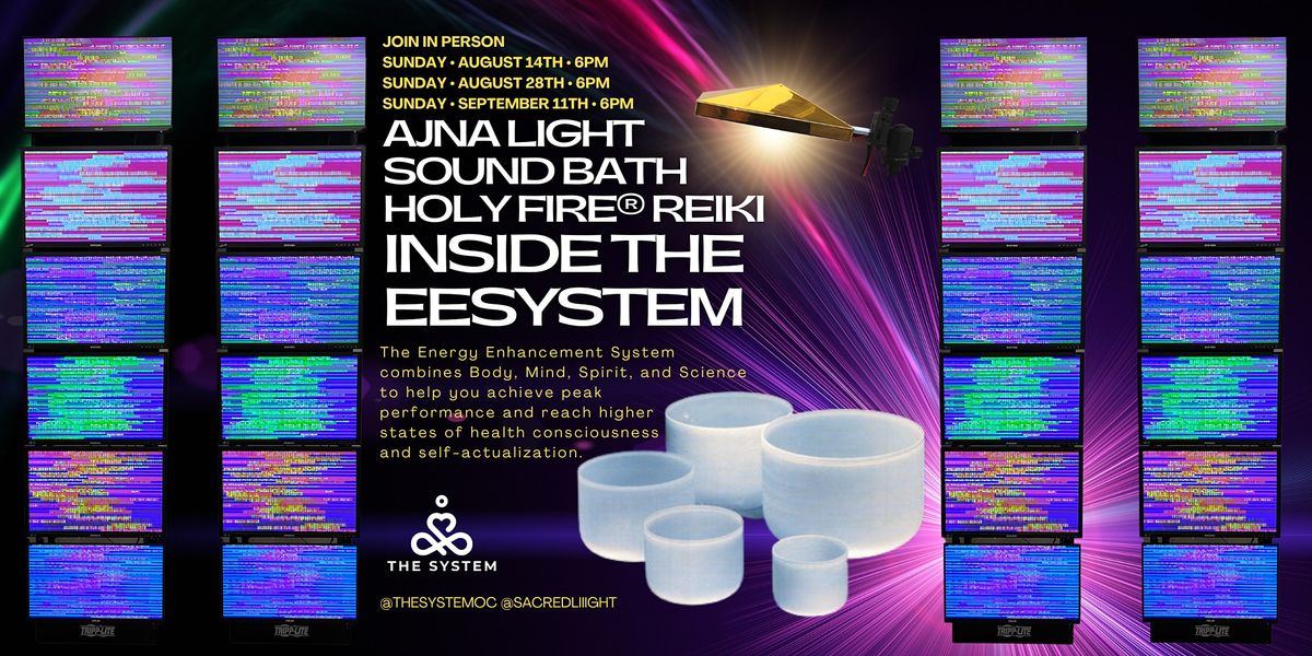 Ajna Light, Sound Bath, Holy Fire Reiki inside the EESystem (The System ...