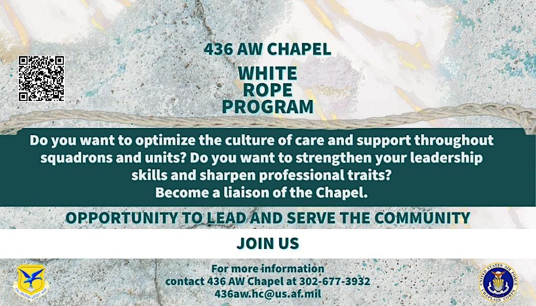 436 AW Chapel White Rope Program 417 Tuskegee St Dover DE 436-aw-chapel-white-rope-program-417-tuskegee-st-dover-de