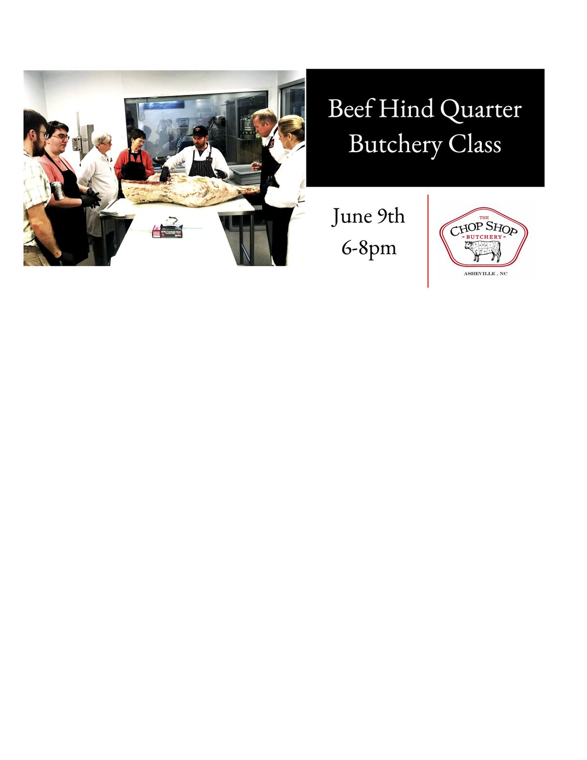 Beef Hind Quarter Butchery Class | The Chop Shop Butchery, Asheville ...