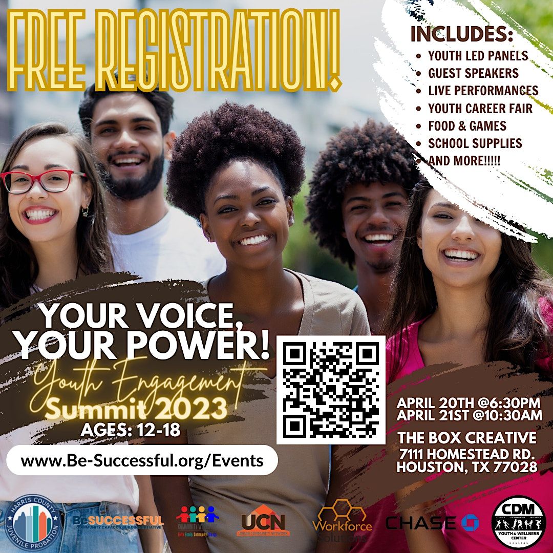 "Your Voice, Your Power" Youth Engagement Summit 2023 at 7111 Homestead ...