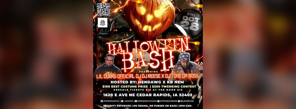 Halloween Bash | 1620 E Ave NE, Cedar Rapids, IA | October 28 to October 29