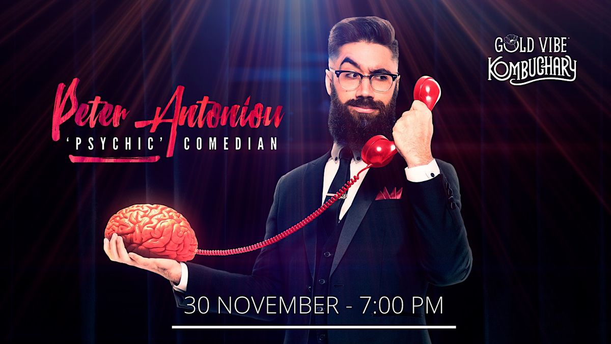 Peter Antoniou, Psychic Comedian! at Gold Vibe Kombuchary, Grass Valley ...
