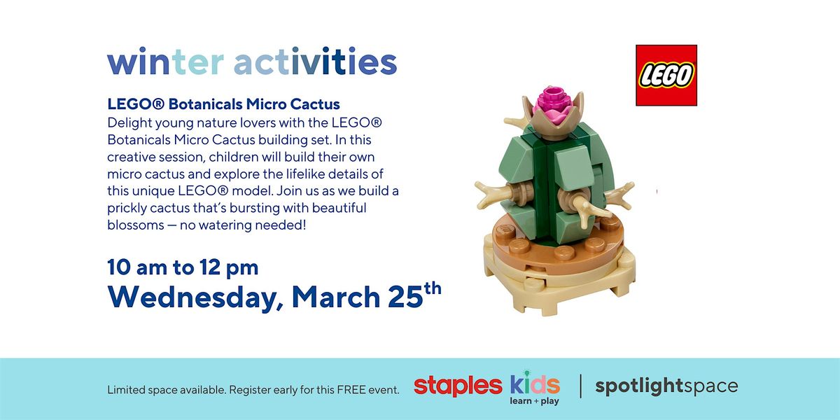 LEGO® Botanicals Micro Cactus at Staples Signal Hill Store 110 at ...