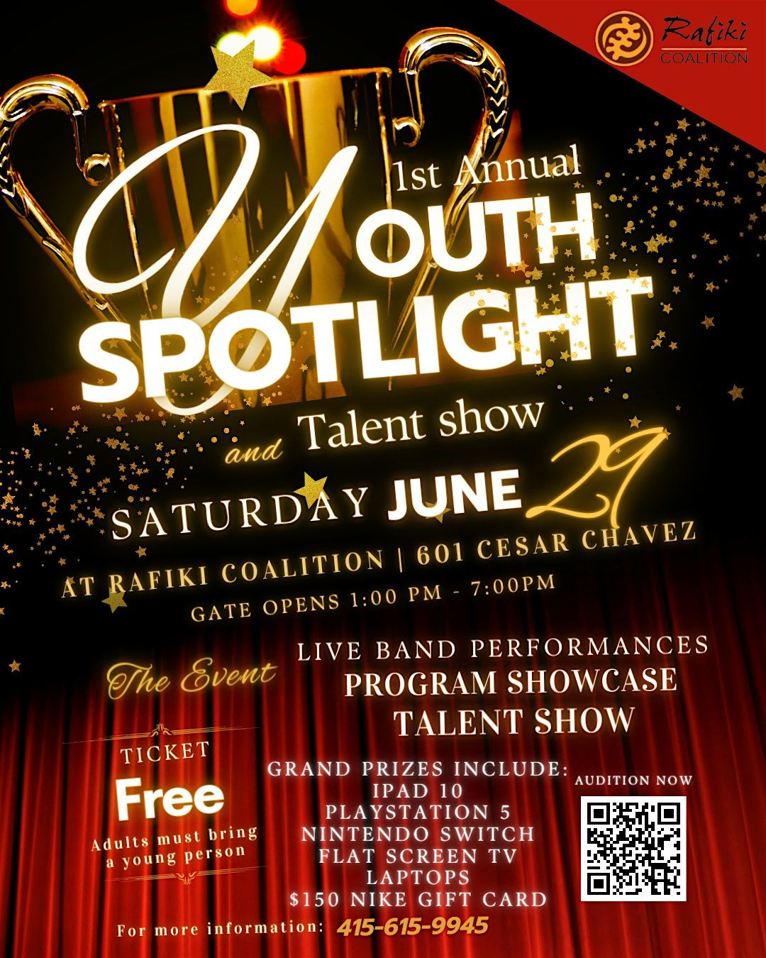 Rafiki Youth Spotlight & Talent Showcase | Rafiki Coalition For Health & Wellness, San Francisco ...