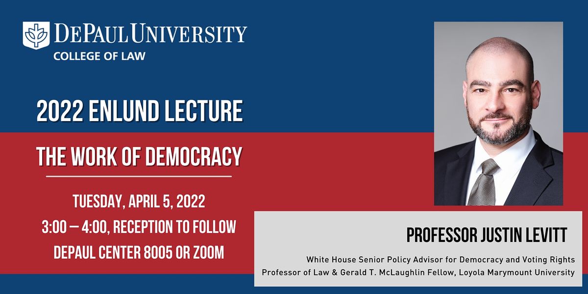 2022 Enlund Lecture | DePaul Center, Chicago, IL | April 5, 2022