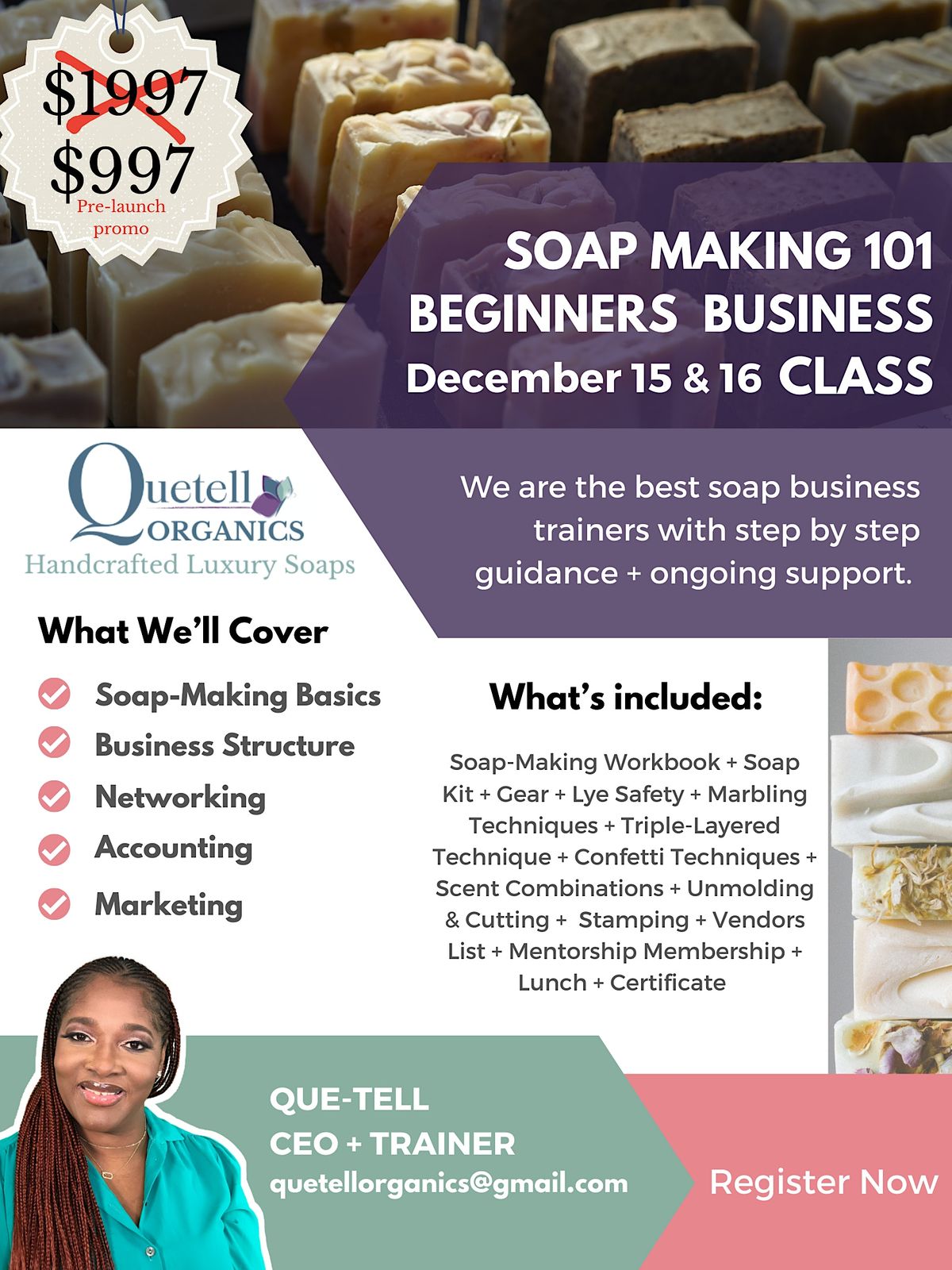 Soap-Making Biz Beginners 101 IN-PERSON Class | The Orange Hub ...