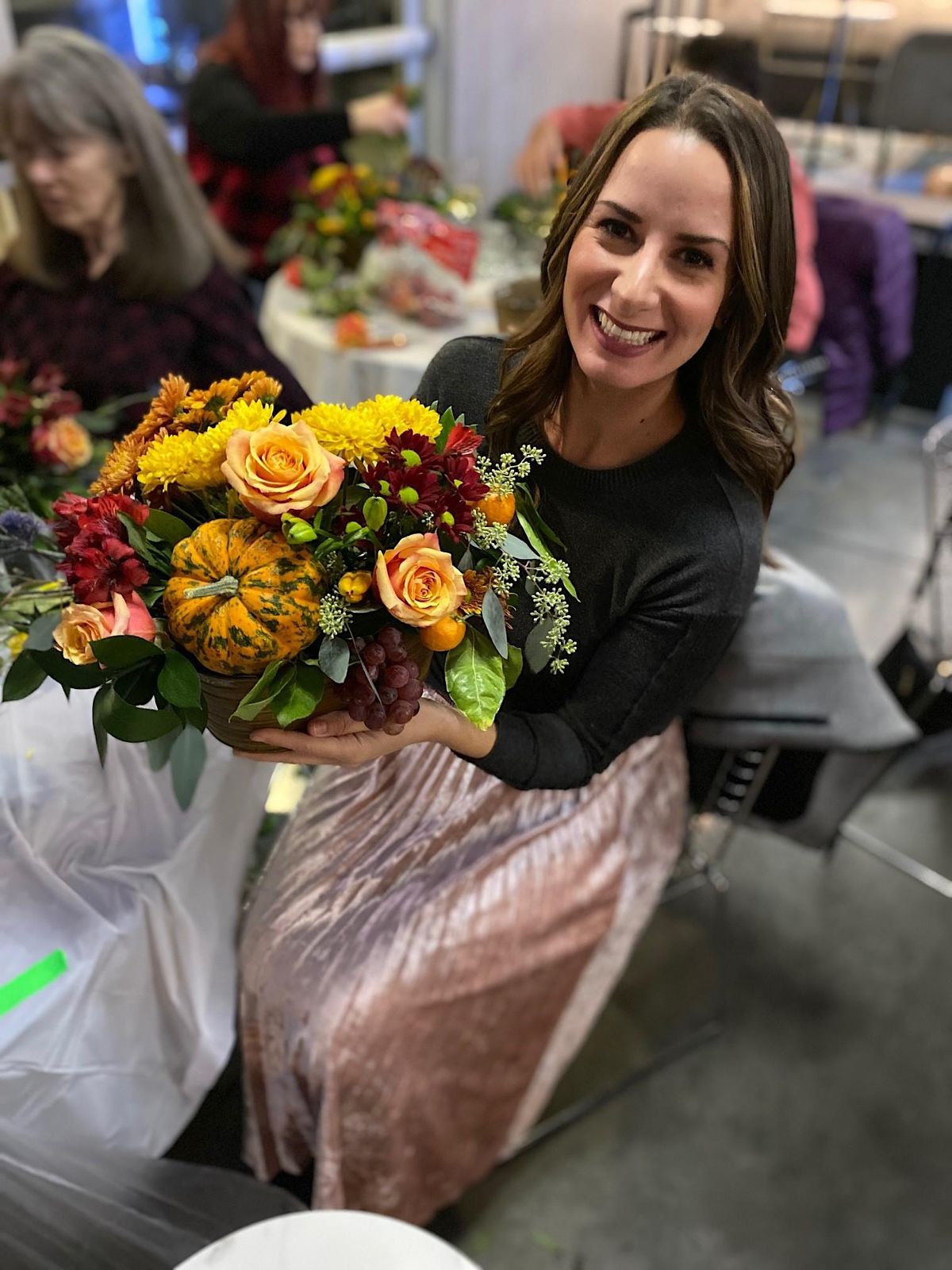 Sips & Stems-Chrysanthemum Harvest Design | The Wine Social, Richland, WA | November 16, 2022