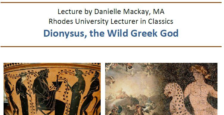 DIONYSUS, THE WILD GREEK GOD at Italian Club, Port Elizabeth on 9th May ...