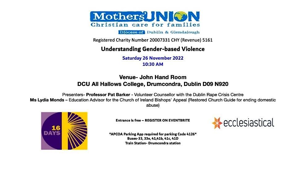 Understanding Gender-based Violence | John Hand Room DCU All Hallows ...